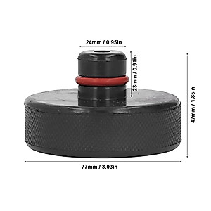 Kadimendium Rubber Jack Pad, Easy Storage Stand Frame Rail Protector No Harm to Human High Compatibility Good Protection for Garage