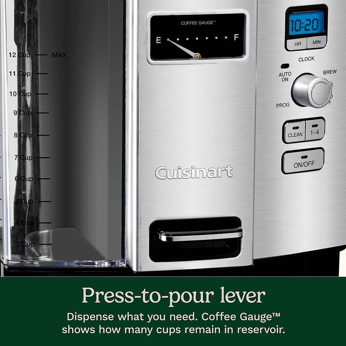Cuisinart DCC-3000 Coffee-on-Demand 12-Cup Programmable Coffeemaker, Black