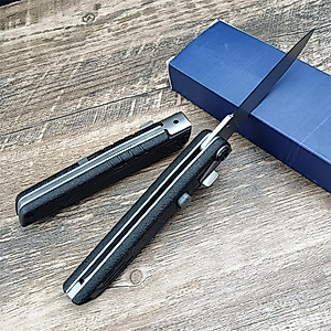 7.7" Assisted Open Folding Pocket Knife,Button Lock EDC Utility Knife for Camping, Hunting, Hiking, Fishing, Indoor and Outdoor Activities Gifts