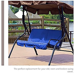 Angoily Outdoor Swing Canopy Replacement Garden Sun Shade Patio Swing Top Cover Waterproof Furniture Protector for Hammock Chair Sofa Patio Swing Parts