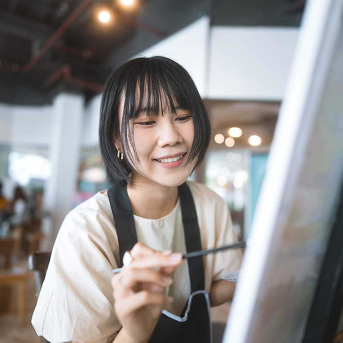 ARTEZA Stretched Canvas, 24 x 36 Inches, Pack of 2, Blank White Large Canvas for Acrylic, Oil and Gouache Painting