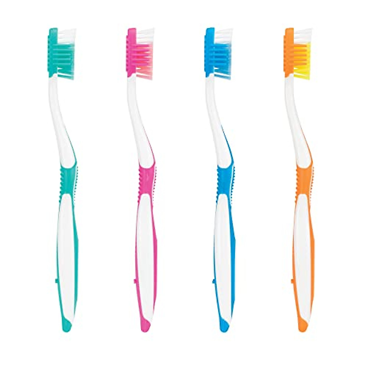 SmileGoods A351 Toothbrush, 35 Tuft, Soft Bristle, Individually Packaged Toothbrushes, Assorted Colors, Bulk Pack of 72