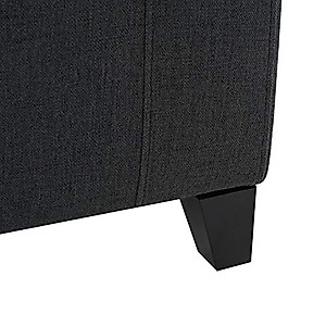 Christopher Knight Home Hikaru Fabric Storage Ottoman, Dark Grey Dimensions: 20.50”D x 51.00”W x 17.00”H