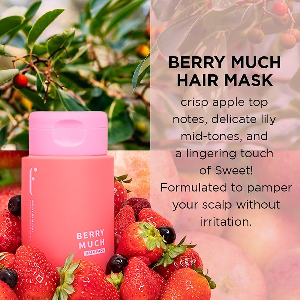 FLABOIS Leave-In Hair Mask - Berry Much, Apple Scent, No-Wash Treatment with 4-Berry Complex and Essential Oils for Dry, Damaged Hair, Split Ends & Breakage, Infused with Biotin & Vitamins, 10 Fl oz