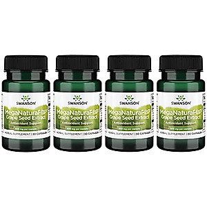 Swanson Meganatural-Bp Grape Seed Extract 300 Milligrams 30 Capsules (4 Pack)
