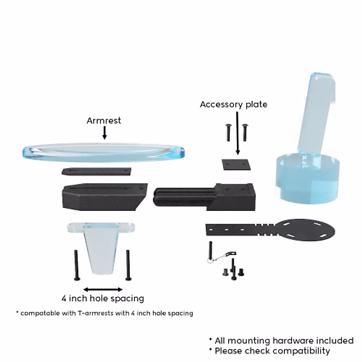 Unbound System by Tecicity | Flight Sim - Set of 2 Removable Modular Chair Mounts Warthog | Orion 2
