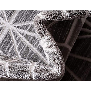 Jill Zarin Uptown Collection Area Rug - Fifth Avenue (2' 2" x 6' 1" Runner, Gray/ Ivory)