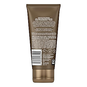 Jergens Natural Glow Instant Sun Sunless Tanning Moisturizer + Bronzer, Self Tanner, Deep Bronze, for Natural-Looking Tan, 6 Ounce