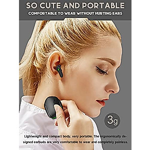 ZBC Wireless Earbuds, Bluetooth Headphones Environmental Noise Cancellation Ear Buds 4-Mic Clear Calls 30H Playtime Deep Bass IPX6 Waterproof Sports Earphones & in-Ear Headsets for iPhone Android