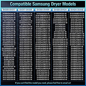 Upgraded Dryer Repair Kit for DC97-16782A Samsung Dryer Roller Replacement Kit, 6602-001655/5ph2337 Dryer Belt, DC93-00634A Dryer Idler Pulley, Replacement for Samsung Dryer Parts (Figures 6 and 7)