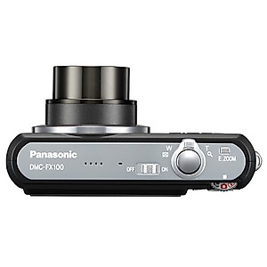 Panasonic Lumix FX100K 12.2MP Digital Camera with 3.6x Wide Angle MEGA Optical Image Stabilized Zoom (Black)