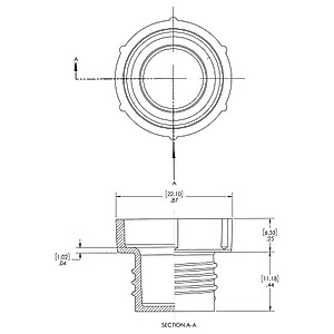 Caplugs WW-250 WW Series – Plastic Tapered Cap & Plug with Wide Thick Flange, 100 Pack, Yellow LD-PE, Cap OD 2.333" x Plug ID 2.602" Threaded and Non-Threaded Protection, Masking (99191403)
