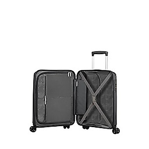 American Tourister Hand Luggage, Black (Black), Spinner S (55 cm-35 L)