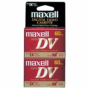 MAXELL 298012 Mini Digital Video Tapes (60 min, 2 pk)