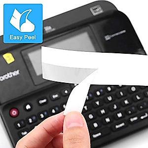 MarkDomain Compatible TZe-251 24mm Label Tape Replacement for Brother Ptouch TZe251 TZ251 TZe TZ Tape 24mm 0.94 Laminated White Tape for Brother PTD600 PT-P700 PT-P710BT PT2730 Label Maker, 3-Pack