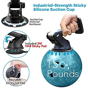 Car Phone Mount Magnetic,APPS2Car Dashboard,Windshield and Air Vent Mount,Phone Holder for Car,Universal Magnetic Phone Car Mount with Powerful Suction Cup,Built-in Strong 6 Magnets for all CellPhones