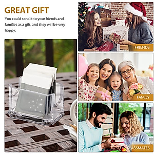 BESTonZON Tea Bag Box Sugar Bag Seat Coffee Containers Tea Bags Small Containers Coffee Tea Bags Coffee Organizer Sugar Packets Coffee Bar Home Tea Bag Case Acrylic Office Candy Base