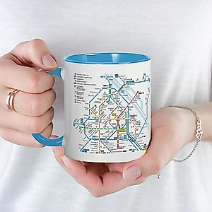 CafePress Vienna Metro Map Mug Ceramic Coffee Mug, Tea Cup 11 oz