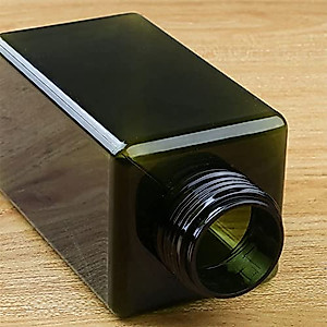 Foaming Soap Dispenser, Refillable Hand Soap Dispenser, Pump Bottle 450ml(16oz), Plastic for Liquid Soap, Shampoo, Body Wash, 2 Pcs (Green+Brown)