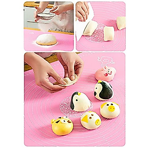 Silicone Baking Mat | Dough Rolling Measurement Mat, Large Size Non-Stick for Pastry, Fondant, Pizza, Pie, Cookie Roll Mat