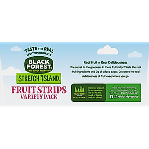 Stretch Island Black Forest Fruit Strips, Variety Pack, Cherry, Apple, Raspberry, Grape, Strawberry, Apricot, 0.5ounce Strips (Pack of 48)