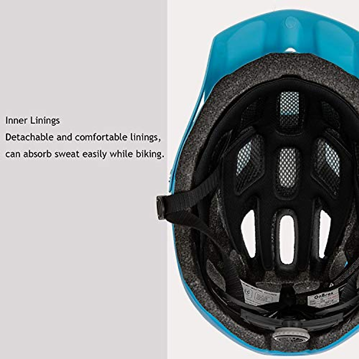 Bike Helmet, OnBros Mountain Bike Helmets for Men and Women, Bicycle Helmet with Visor, Lightweight Adult Bike Helmet, Skate Cycling Helmet