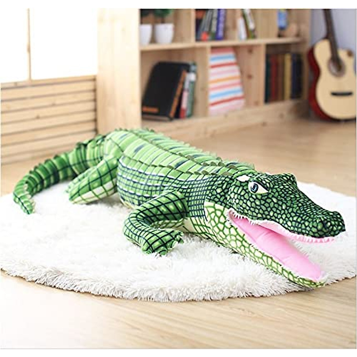 XICHEN® 39" Lifesize Green Adorable Crocodile Soft Plush Toys, Large Stuffed Animals
