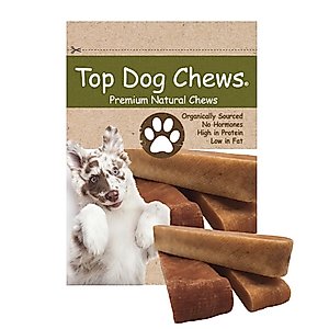 Top Dog Chews – Large/XL Himalayan Yak Cheese for Dogs, 100% Natural & Long-Lasting Dog Treats, Gluten Free & Digestible Cheese Sticks, Sold by The Pound (1LB, ~3 Dog Chews)