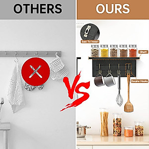 Wall Coat Hooks with Shelf, Wall Mounted Coat Rack with Shelf, Coat Hangers for Wall with 4 Double Hooks, Wood Coat Rack Wall Mounted, Wall Coat Hooks Board for Living Room, Bedroom, White