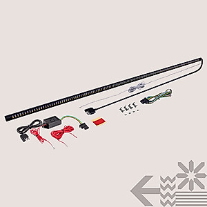 TRUE MODS 60" LED Tailgate Light Bar + Signal Relay Box [Ford F-150 F-250 F-350 Super-Duty till 2018] [Sequential Turn Signal] [Tail & Reverse Light] for Pick-Up Trucks with Tow Package & BLIS