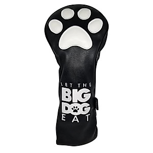 Let The Big Dog Eat (Black) Embroidered Headcover - Driver