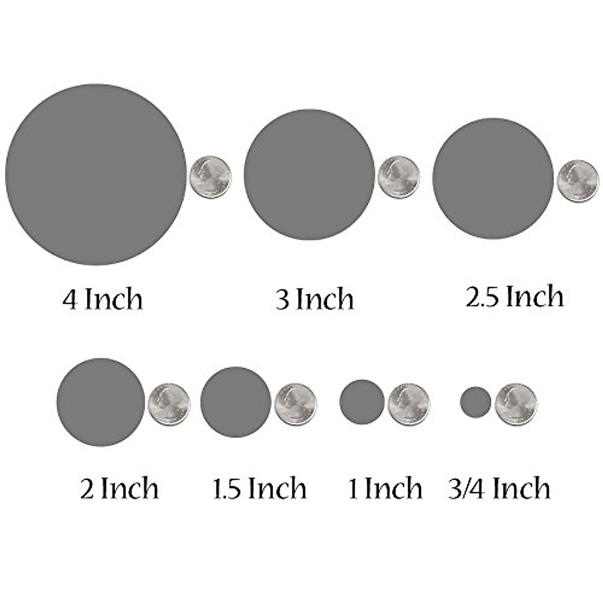 Playfully Ever After Light Green, Turquoise, Orange & Yellow Craft Felt Circles (Mixed Size Pack - 56pc)