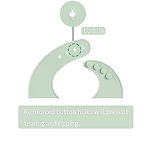 PandaEar 3 Pack Silicone Baby Bibs for Boys Girls| Waterproof Toddler Bibs| Adjustable Unisex Baby Bibs for Eating| BPA Free Soft Durable Silicone Bibs with Large Food Catcher