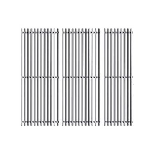 Votenli S47E (3-Pack) 18" Stainless Steel Cooking Grid Grates for Charbroil Performance 4 Burner 463376018P2, 463376117, 463377117, 463673617, 463377017, 463347017 and 5 Burner 463347519