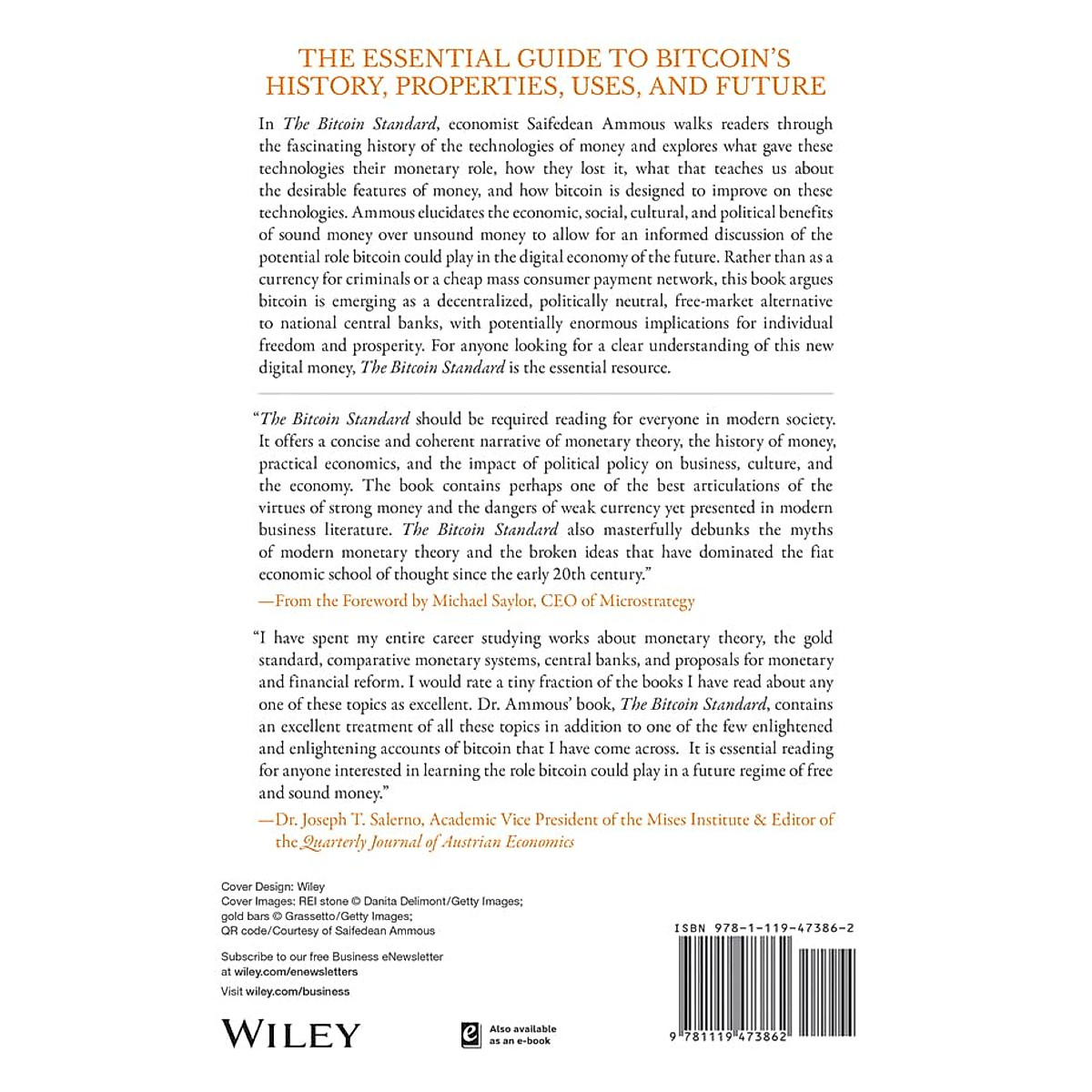 The Bitcoin Standard: The Decentralized Alternative to Central Banking