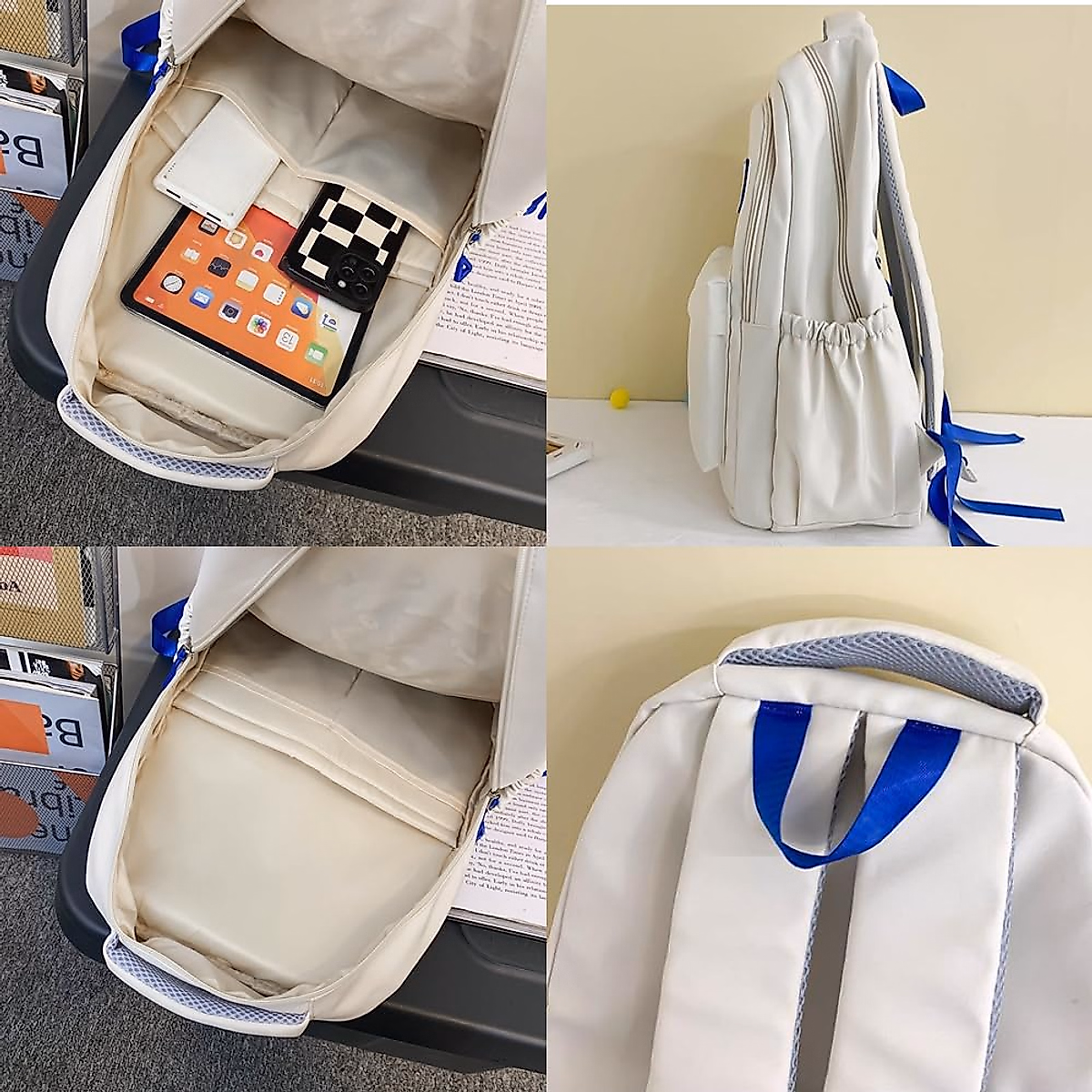 ENYNN Cute Backpack Aesthetic Backpack Large Kawaii Backpack for Women Laptop Backpack Large Backpack for Women