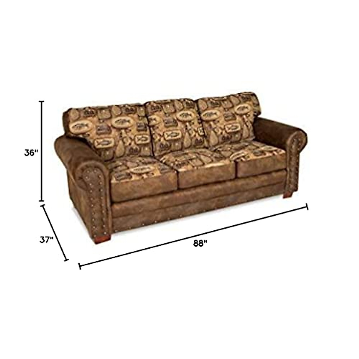 American Furniture Classics Model River Bend sleeper sofa, Brown