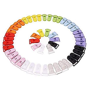 Akabsh Plastic Multi-Purpose Hanger Clips,Durable Firm Plastic Clip Camisole Stabilizer Elastic Rope Adjustable Elastic Holders Durable Firm Plastic Clip Camisole Stabilizer Clip Elastic Rope