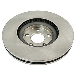 TRQ Front Brake Rotors Set Vented Compatible with 2015-2020 Ford Edge 2019-2020 Police Responder Hybrid SSV Plug-In Hybrid