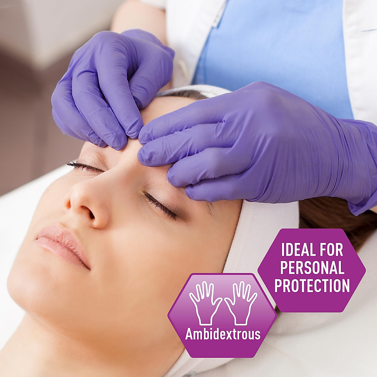 MedPride Powder-Free Nitrile Exam Gloves, Medium, Box/100