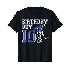 10 Year Old Ice Hockey Goalie Themed Birthday 10th Boy Gift T-Shirt