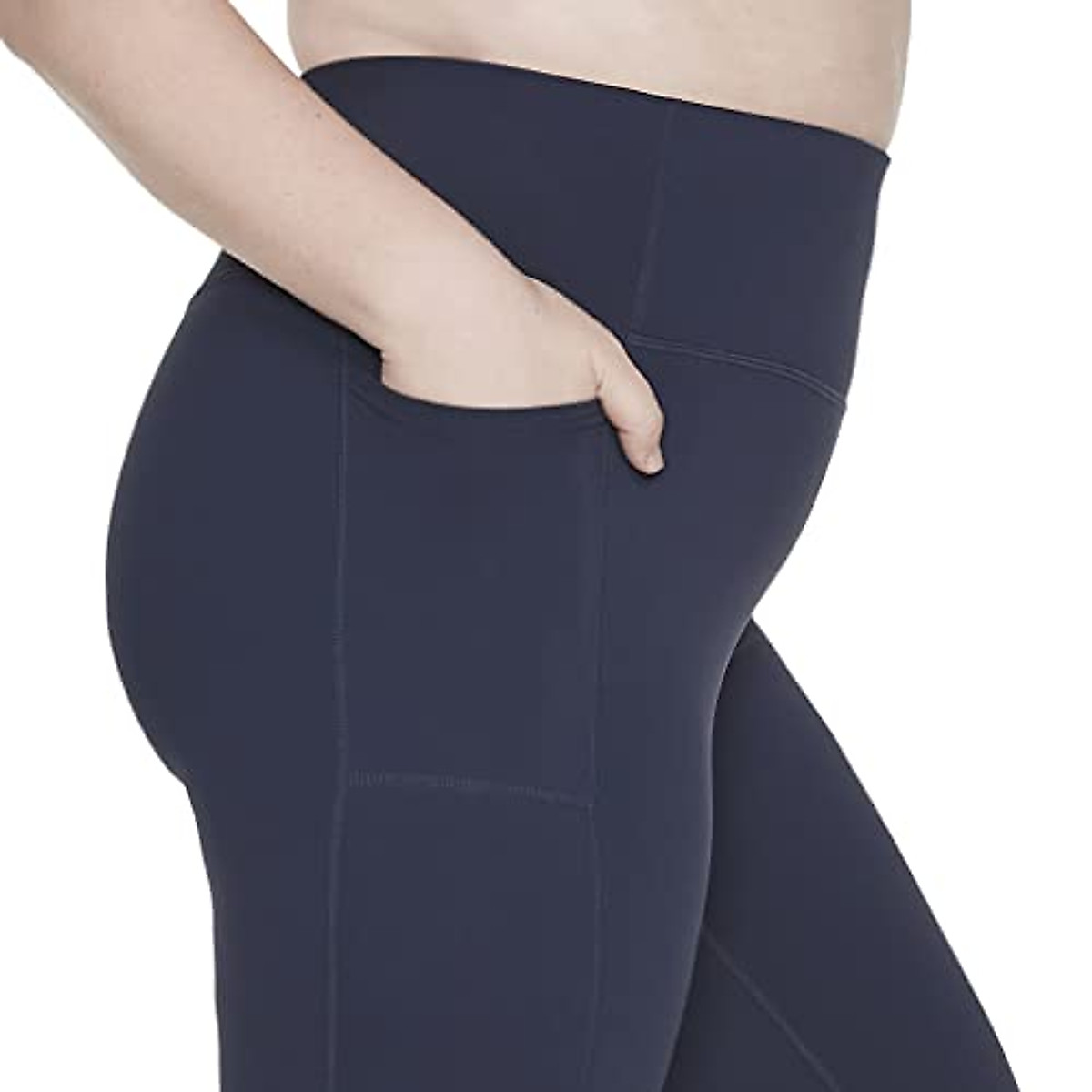 Skechers Women's GO Walk High Waisted Midcalf Legging, Bold Black, Medium