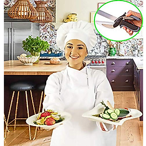 Vegetable Slicer Cutter - Produce Chopper Fruit Cutter - Smart Cutting Board And Knife Set Kitchen Slicer - Vegetable Chopper Veggie Cutter - Multiple Purpose Vegetable Slicer - Clever Smart Cutter