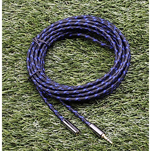 Ruaeoda 3.5 Male to Female AUX Extension Cable 10 ft,Double Shielded Braid 3.5mm Auxiliary Stereo Audio Headphone Extension Cable Nylon Braided Auxiliary Male to Female Long AUX Extension Cord