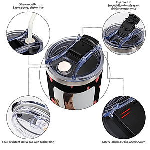 Personalized Tumbler Custom Insulated Travel Mug Custom Drinking Coffee Cup with Photos and Text 40oz Christmas Birthday Gift