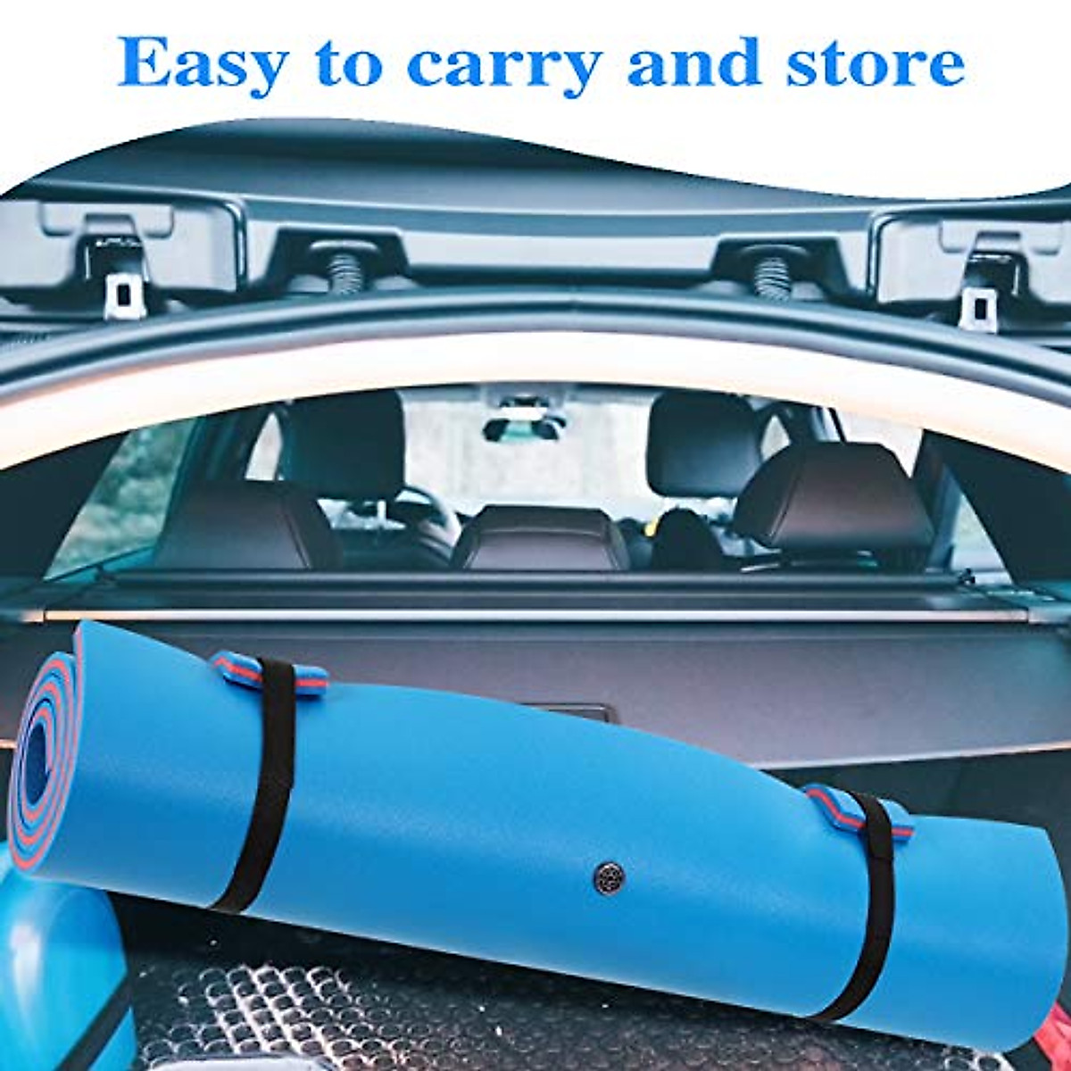 PanAme 9'/12'/18' Giant Floating Water Mat, Foam Water Floating Pad, Tear-Resistant XPE Foam, Lily Pad for Water Recreation, Swimming Pool, Beach, Ocean, Lake, Suitable for Multiple Users, 9-Blue