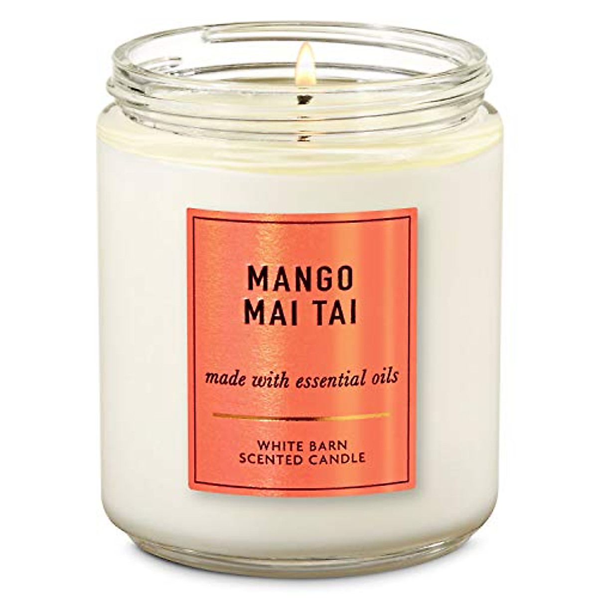 White Barn Bath and Body Works Mango MAI TAI 1-Wick Candle 7 oz