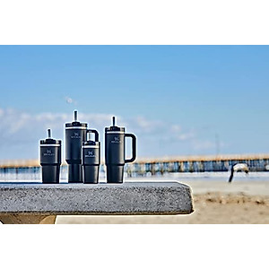 Stanley Quencher H2.0 FlowState Stainless Steel Vacuum Insulated Tumbler with Lid and Straw for Water, Iced Tea or Coffee, Smoothie and More, Black , 40 oz
