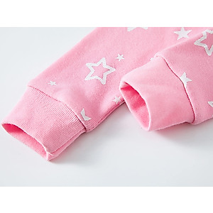 Babyroom Girls Matching Doll&toddler 4 Piece Cotton Pajamas Toddler Unicorn Sleepwear size 7 Pink