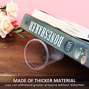 [100 Pack 8 Oz ] Plastic Cups, Plastic Cups, Clear Plastic Cups 8 Oz Clear Cups, Disposable Clear Plastic Cups Water Cups Disposable Cups, 8 Oz Water Clear Plastic Cups Clear Plastic Cups Plastic Cups